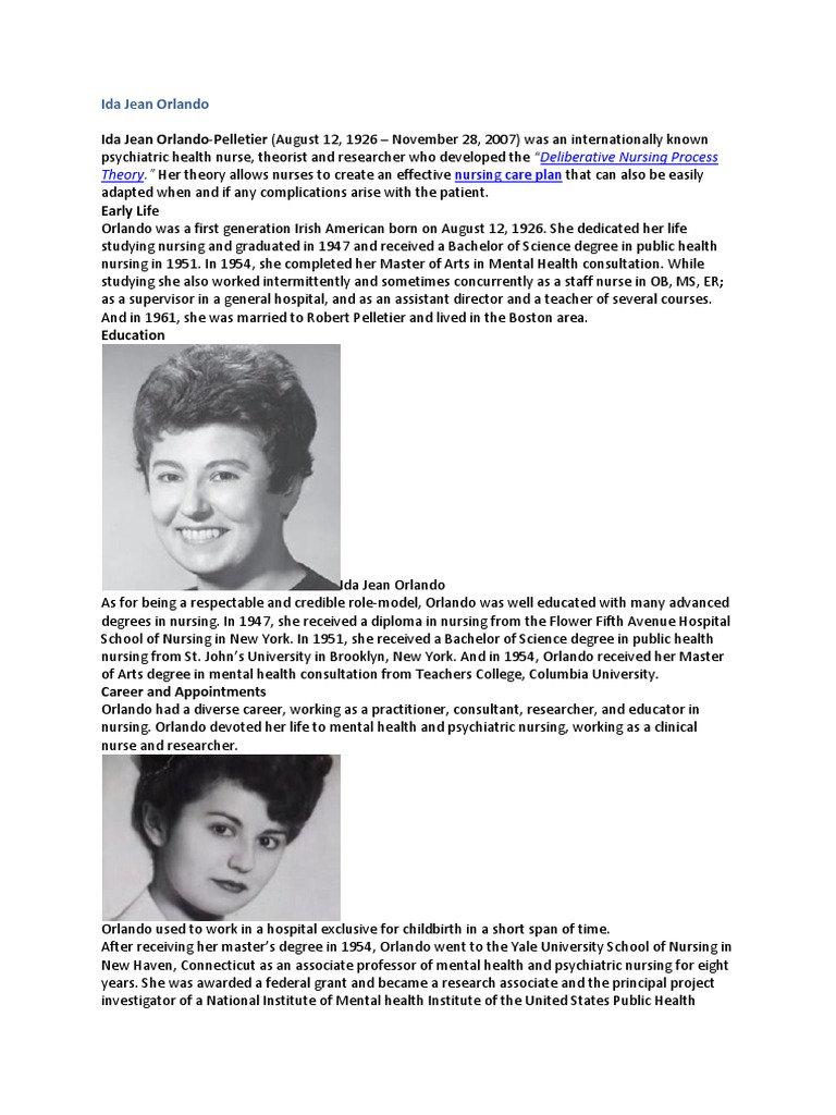 Ida Jean Orlando | PDF | Nursing | Metaphysics