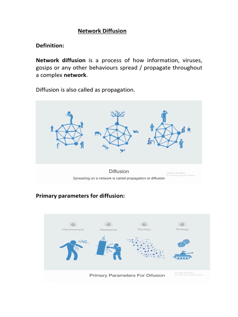 Network Diffusion | PDF | Infection | Network Topology