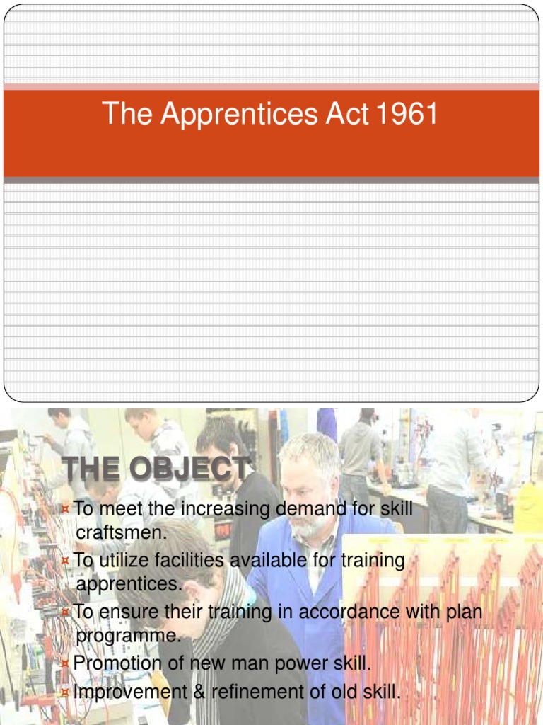 Apprentice Act 1961 | PDF | Apprenticeship | Employment
