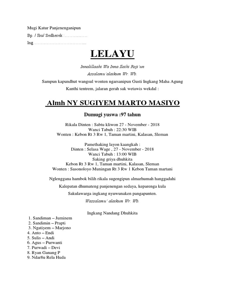 Lelayu | PDF