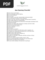 Receptionist Checklist | PDF