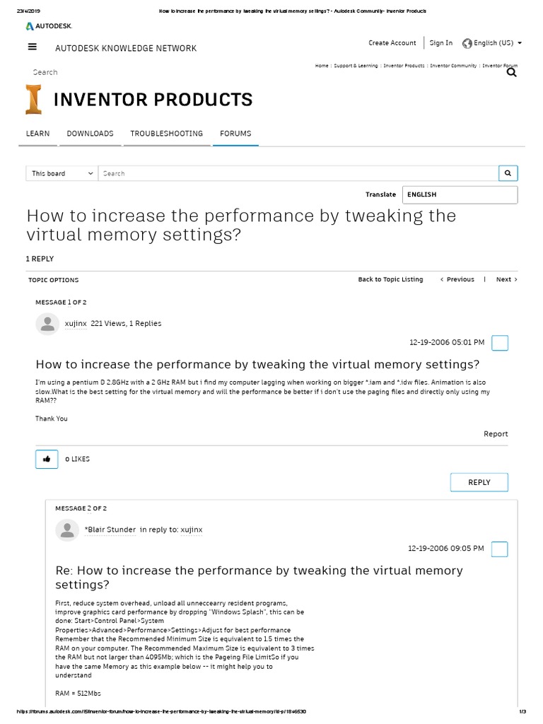 How To Increase The Performance by Tweaking The Virtual Memory Settings ...