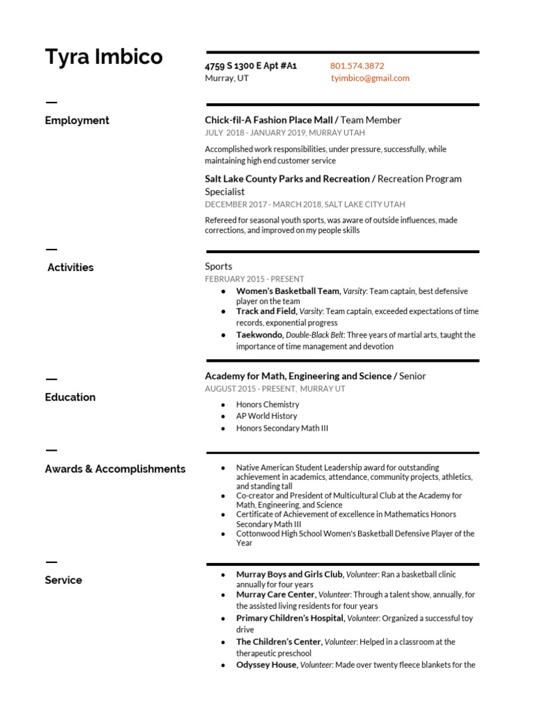 Tyra Imbico: Employment | PDF | Behavior Modification | Learning