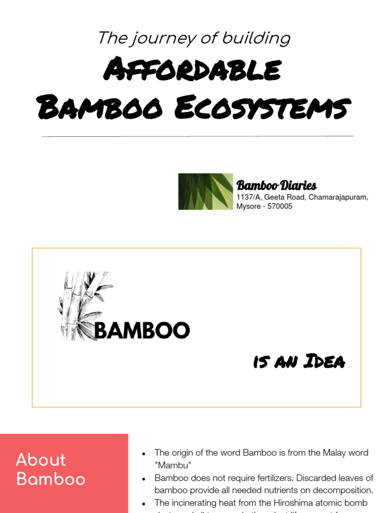The Potential of Bamboo as a Sustainable and Affordable Building ...