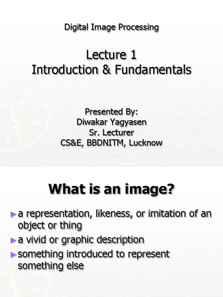 Lect01 Introduction Fundamentals PDF | PDF | Electromagnetic Spectrum | Image Resolution
