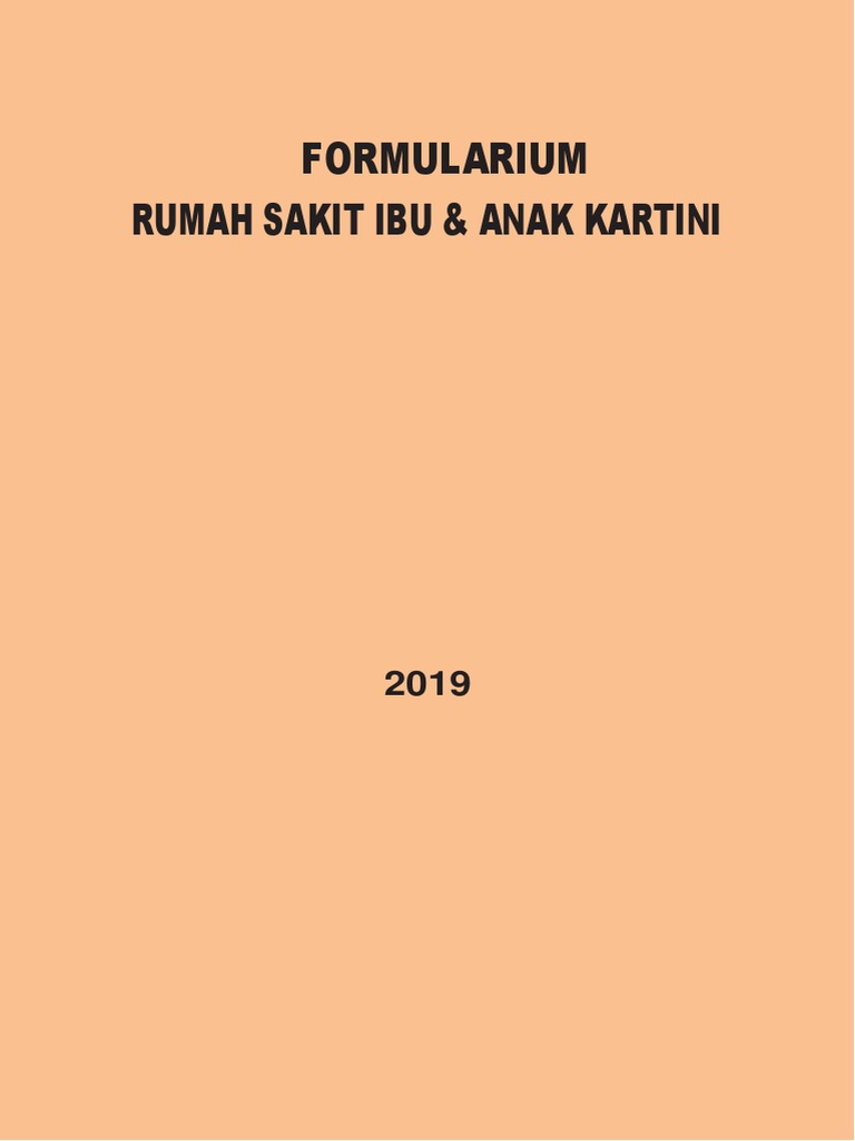 Formularium Rumah Sakit Umum | PDF