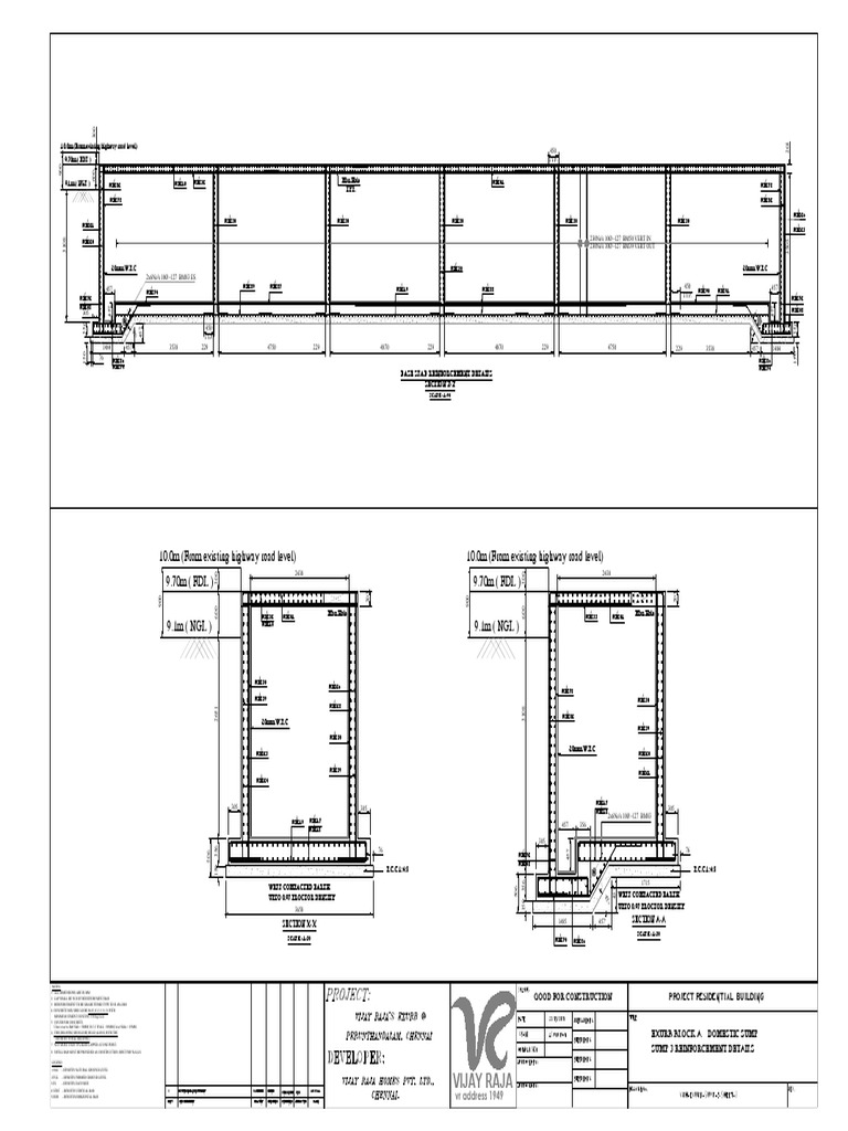 Sump Reinforcement and Slab Details | PDF | Infrastructure | Building