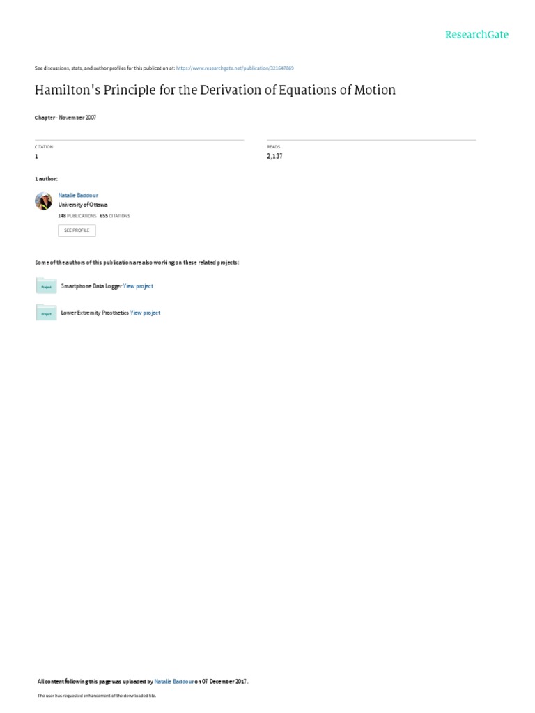 Hamilton Main Single File 3 | PDF | Calculus Of Variations ...