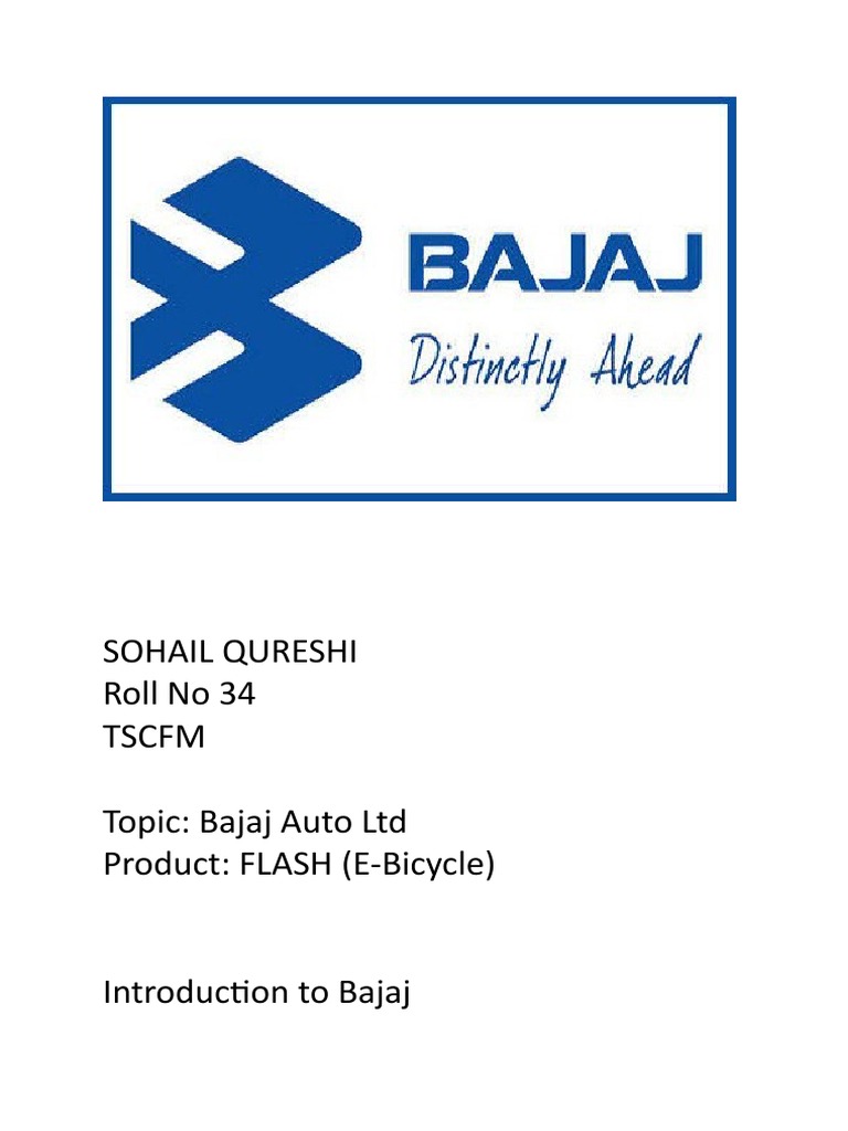 Bajaj Auto LTD Final | PDF | Corporate Social Responsibility | Brand