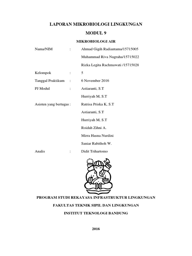 Modul Ix Mikrobiologi Air Kelompok 5 Ril | PDF