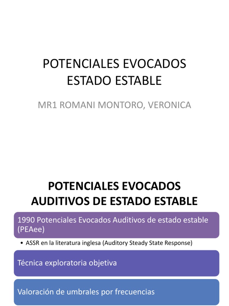 Potenciales Evocados Estado Estable | PDF | Frecuencia | Distorsión
