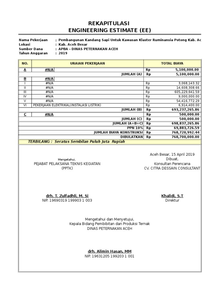 Rab Kandang Sapi | PDF