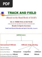 Roles of Athletics Officials | PDF | Referee | Track And Field