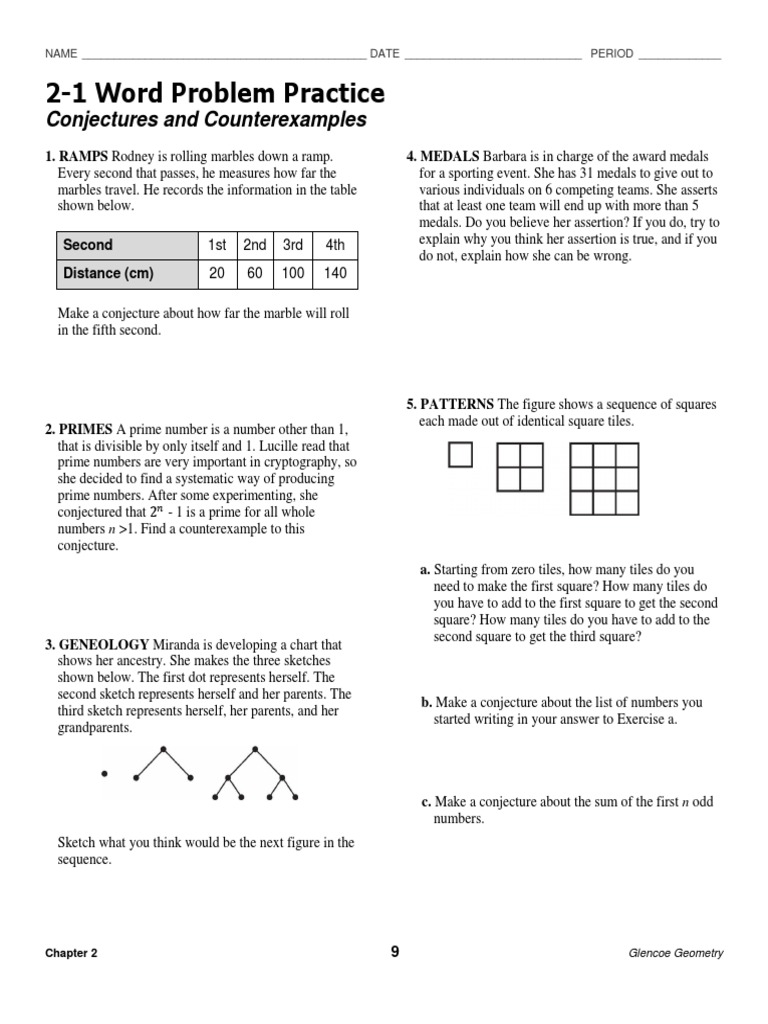 Conjectures and Counterexamples Practice | PDF | Conjecture | Prime Number