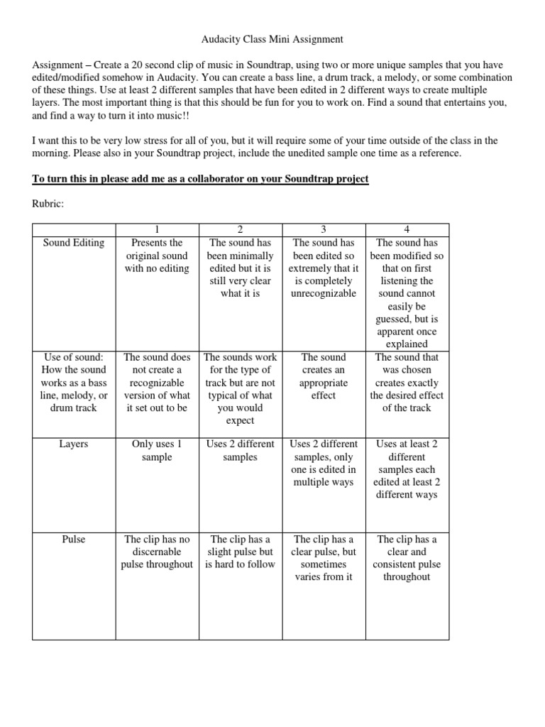 Combined Rubrics | PDF | Singing | Sound Recording