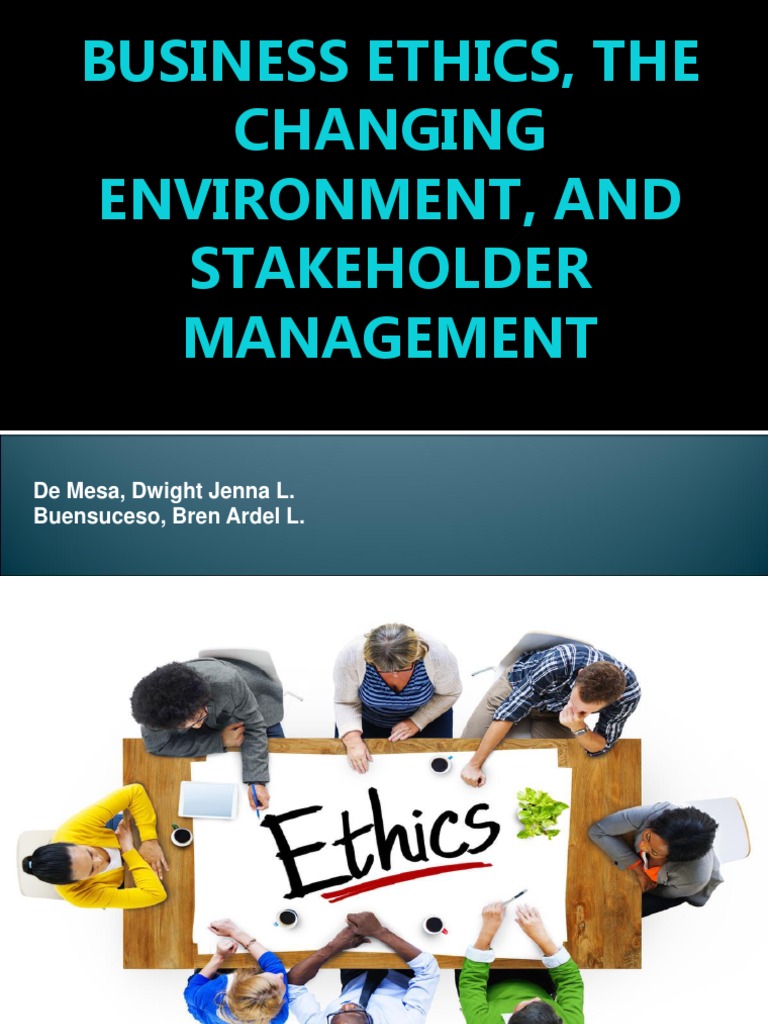 Business Ethics and Stakeholder Management | PDF | Business Ethics ...