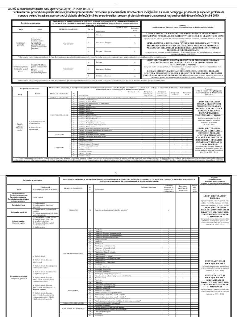 Anexa Centralizator 2019 PDF | PDF