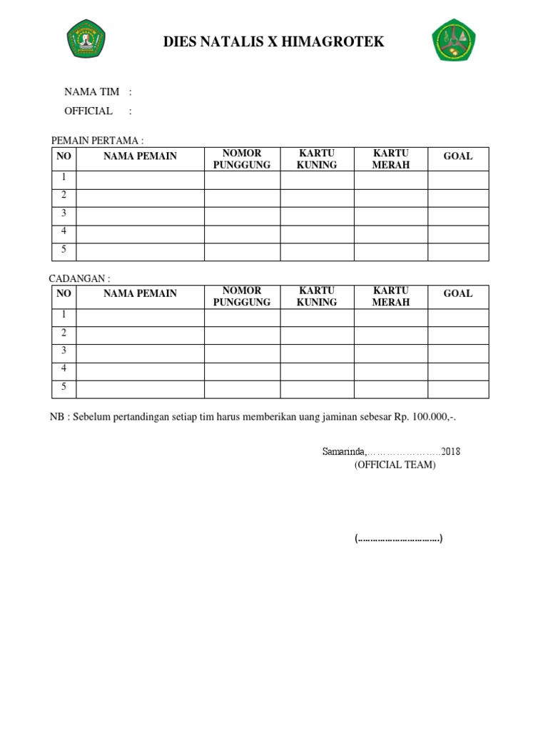 Line Up Futsal | PDF