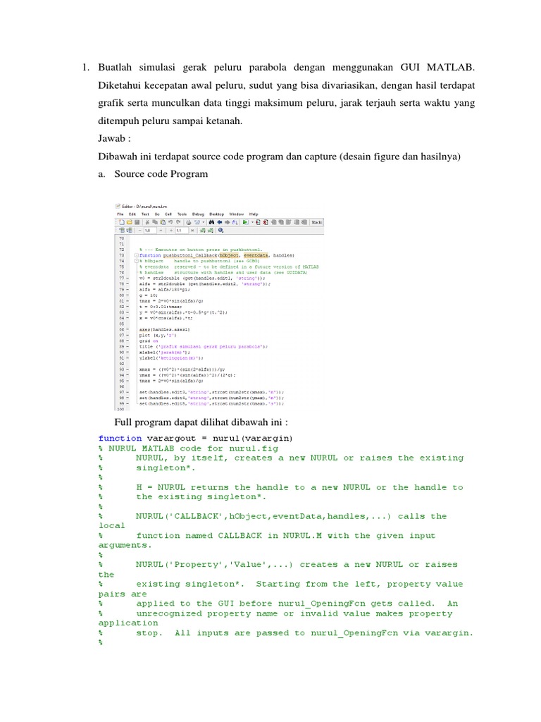 Function Varargout Nurul Varargin Pdf Object Computer Science Matlab