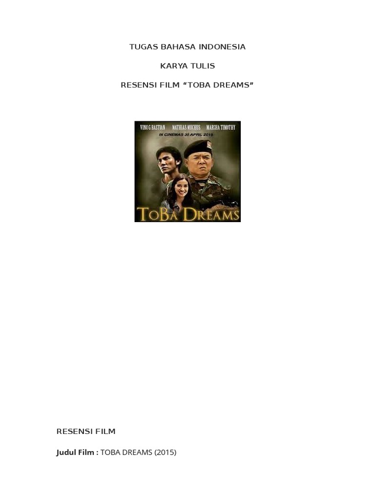 Resensi Film Toba Dreams | PDF