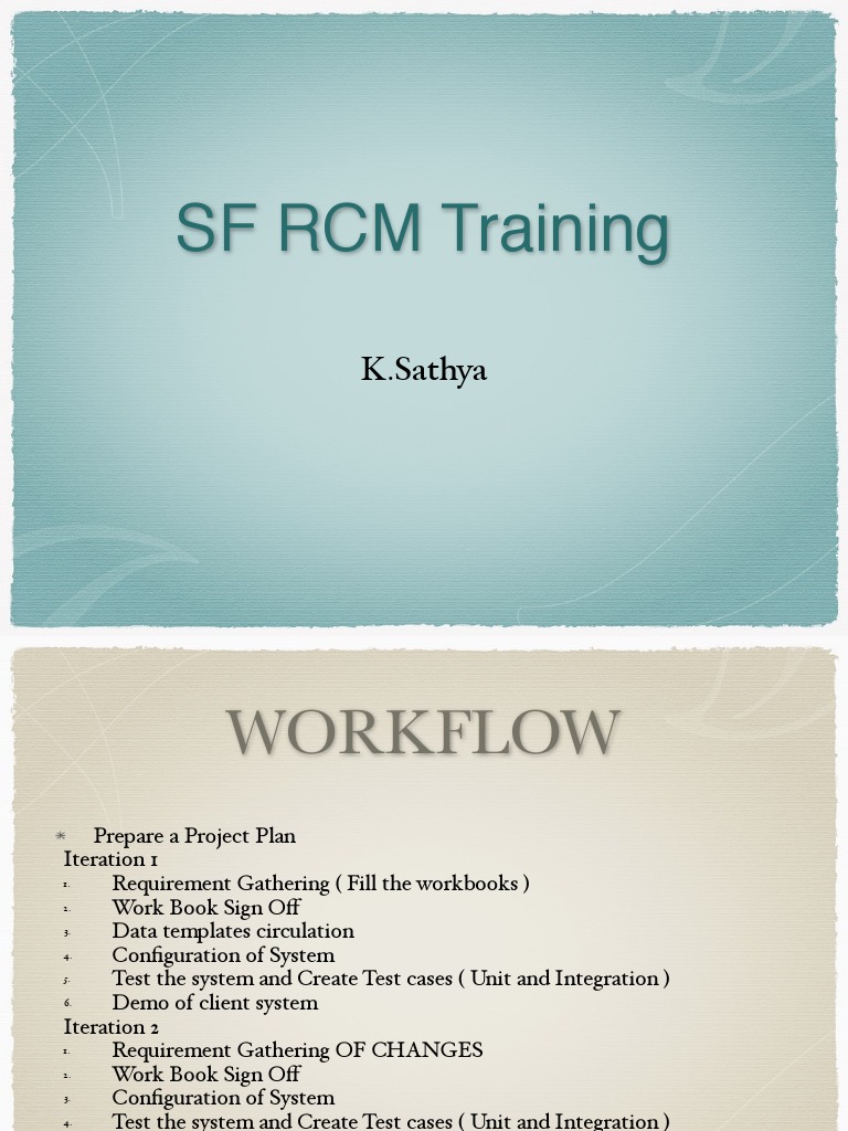 SF RCM Training | PDF | Recruitment | Xml