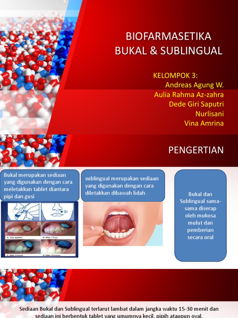Biofarmasetika Bukal & Sublingual | PDF