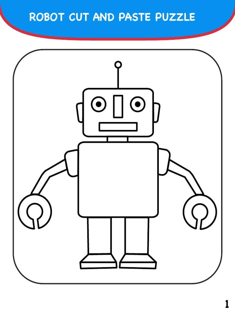 3-Cut Paste Puzzle-Robot PDF | PDF