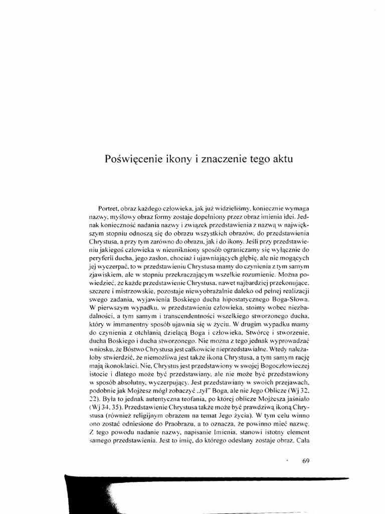 Obrzęd Poświęcenia Ikony | PDF