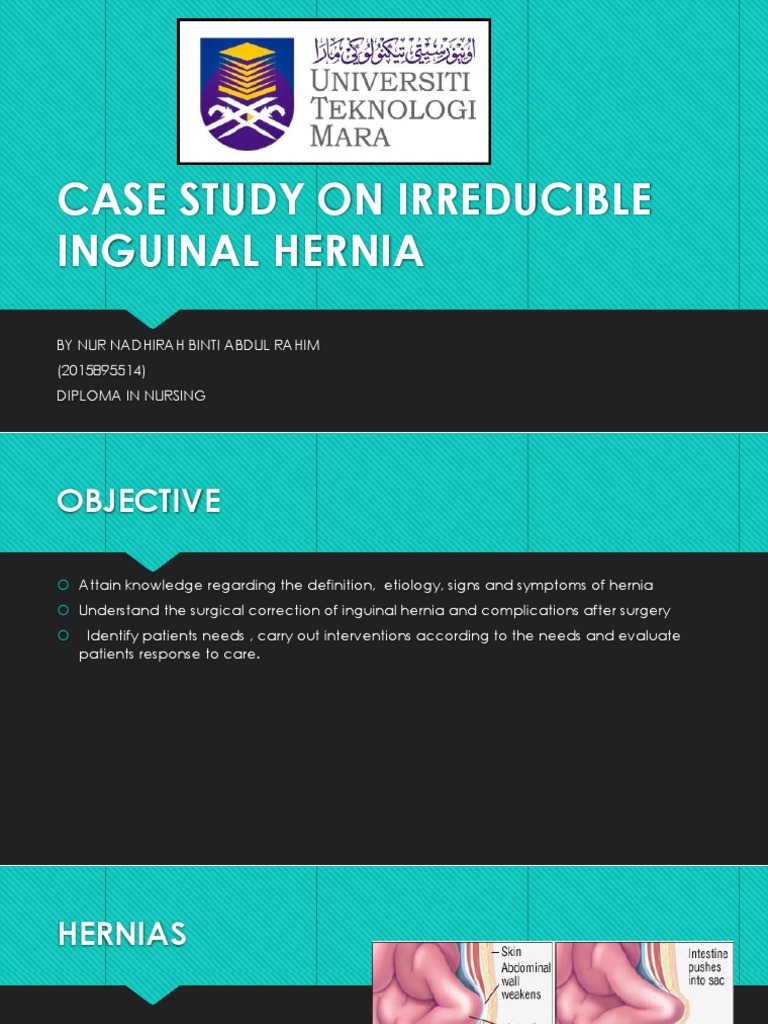 Inguinal hernia case presentation ppt