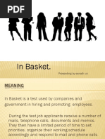 In Basket Exercise | PDF | Decision Making | Simulation