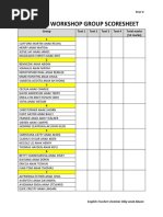 Spelling Bee Score Sheet | PDF