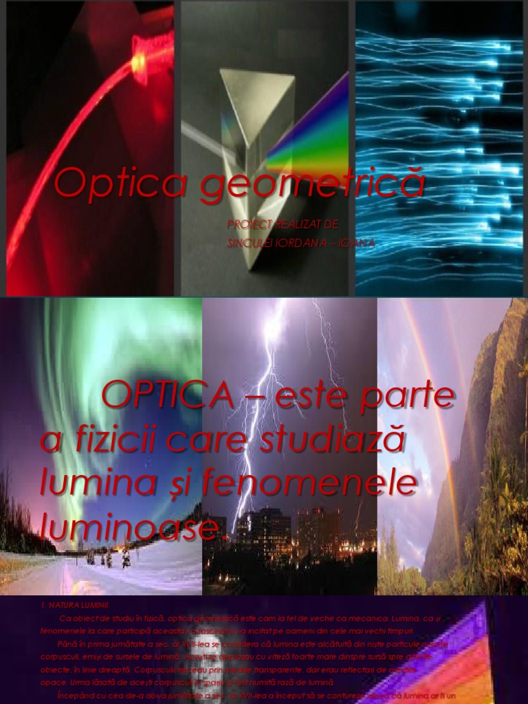 Optica Geometrica | PDF