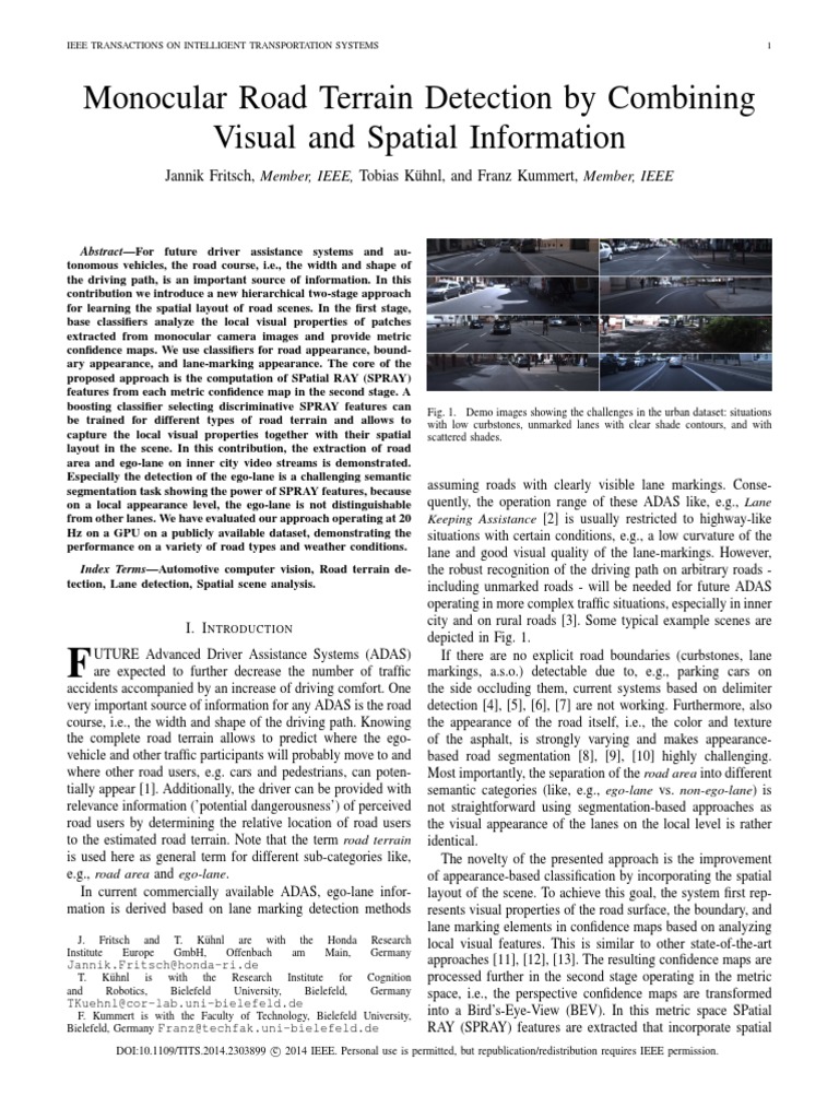 Road Terrain Detection | PDF | Statistical Classification | Image Segmentation