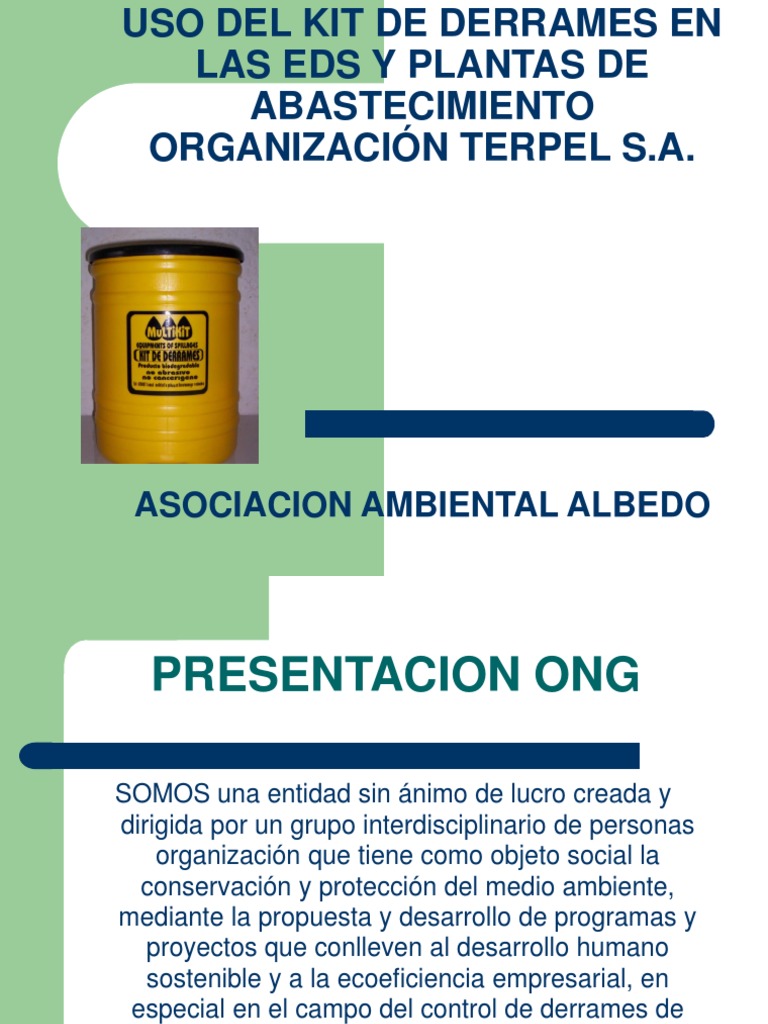 Kit Anti Derrames | PDF | Agua subterránea | Contaminación