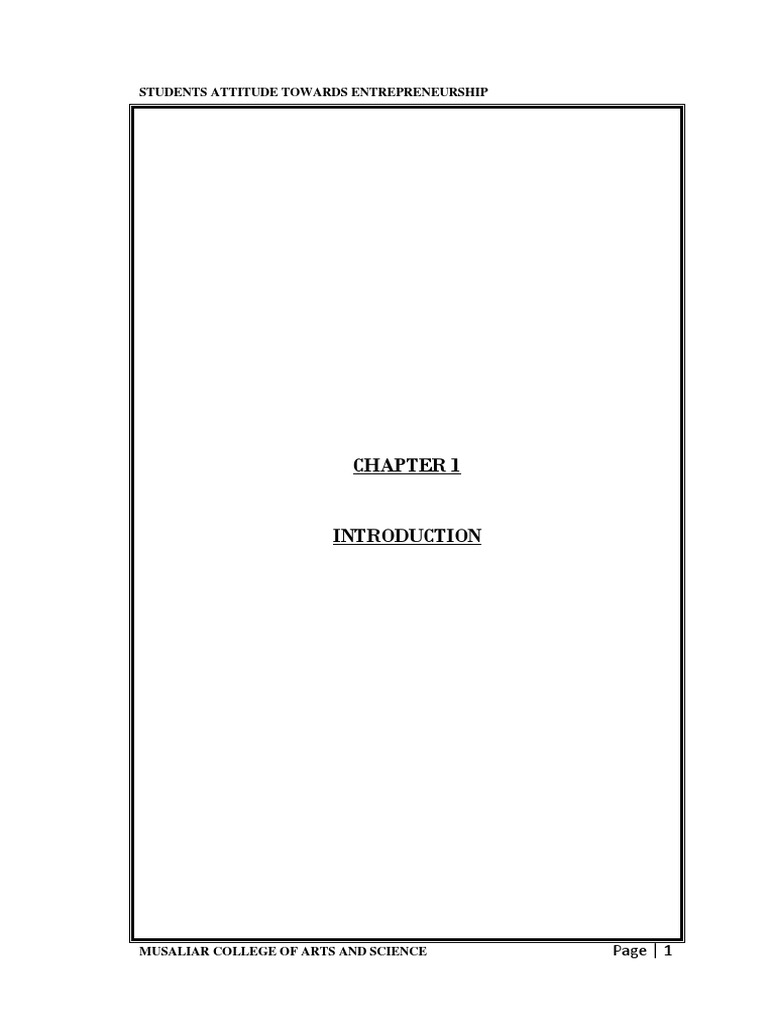 Chapter 1 PDF | PDF | Entrepreneurship | Quantitative Research