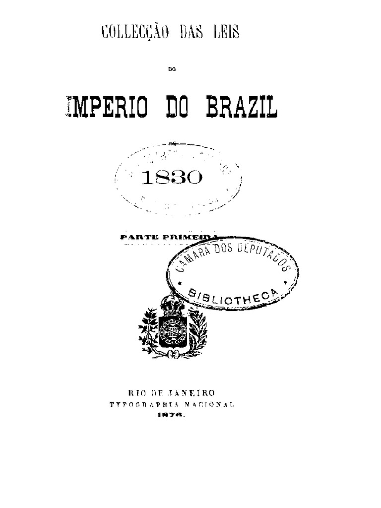 Código Criminal Do Império Do Brazil | PDF