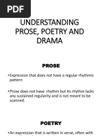 Prose and Poetry | PDF | Novella | Poetry