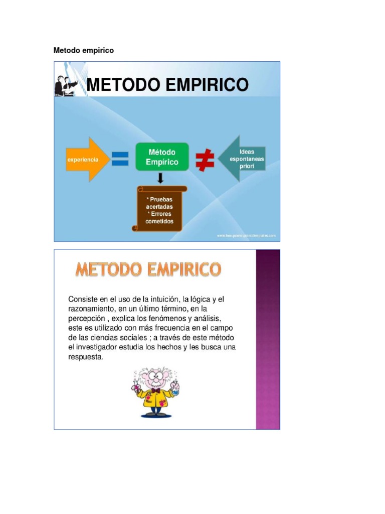 Metodo Empirico | PDF