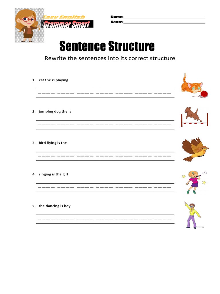 Sentence Structure Correction Guide | PDF