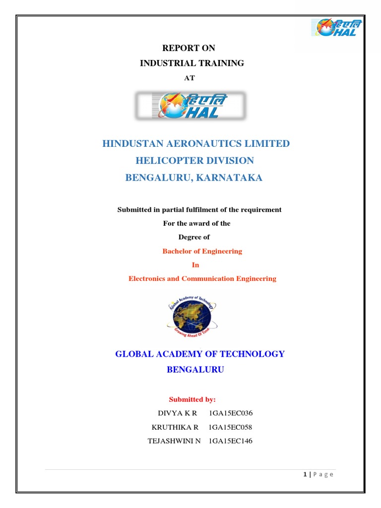 Report On Hal1 | PDF | Machining | Welding