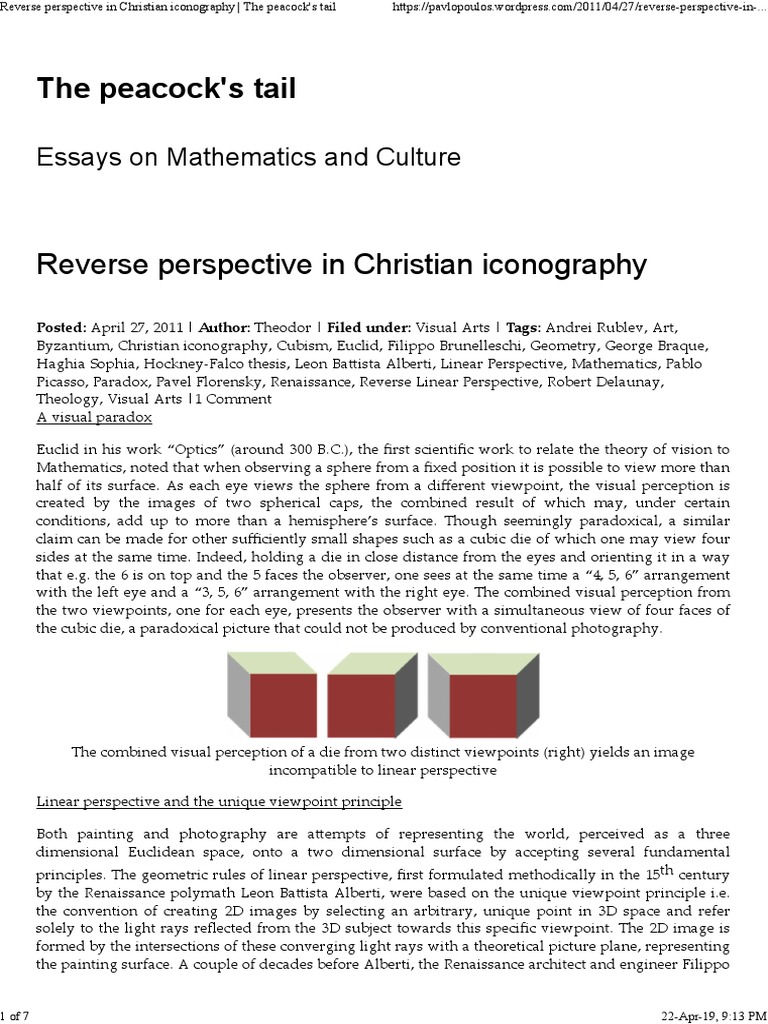Reverse Perspective in Christian Iconography: Exploring the ...