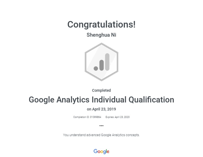 Google Analytics Individual Qualification | PDF