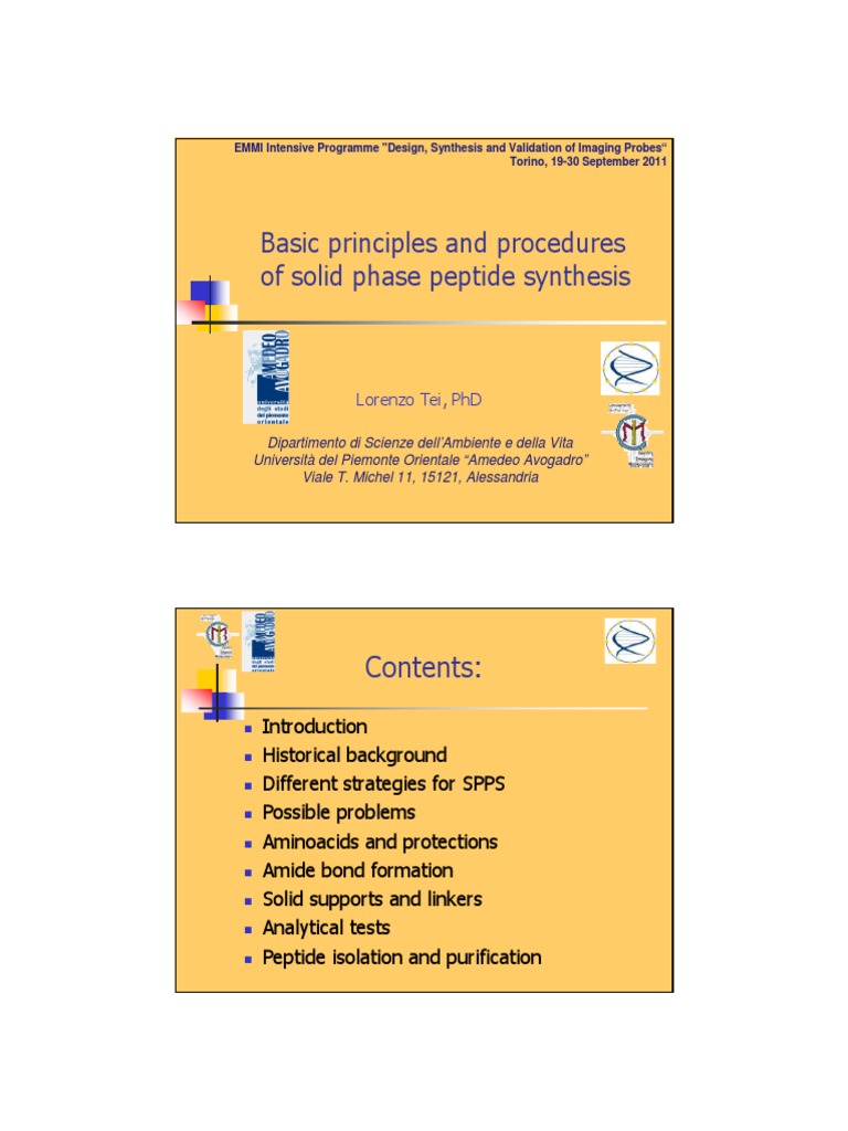 Basic Principles and Procedures of SPPS 2011 | PDF | Biomolecules ...