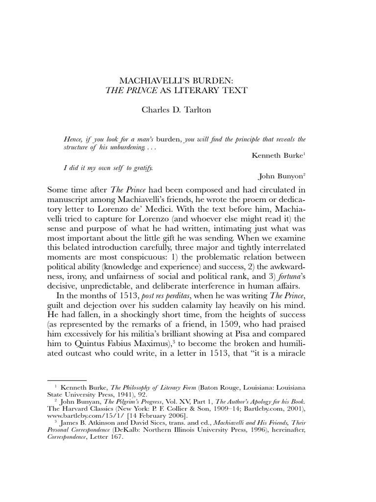 Literary Insights into The Prince | PDF | The Prince | Niccolò Machiavelli
