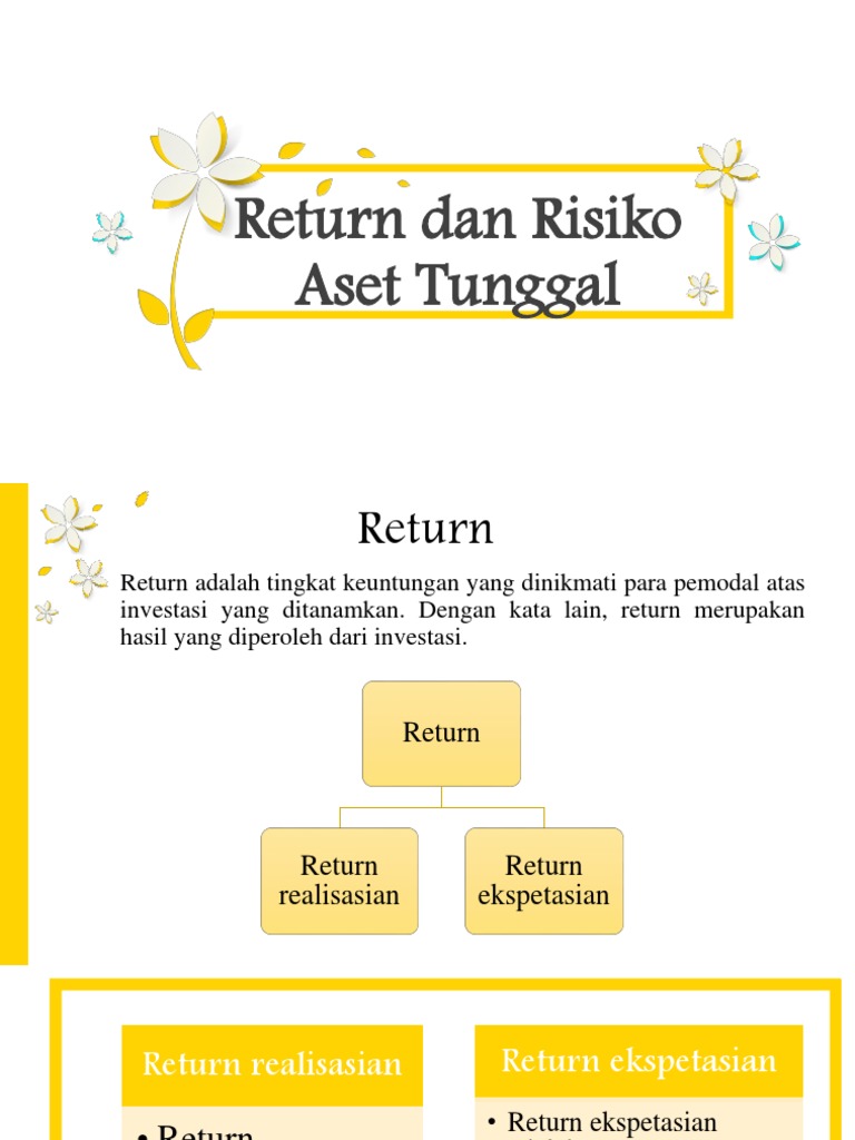 Return Dan Risiko Aset Tunggal | PDF