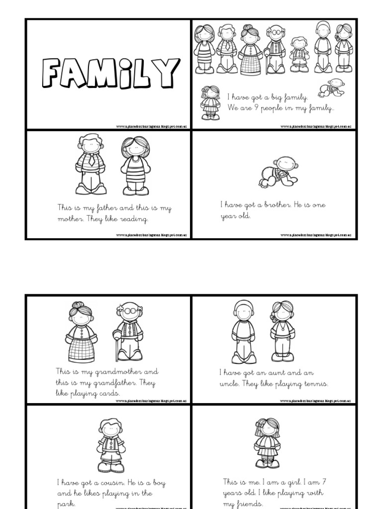 Family Reading Mini Book | PDF