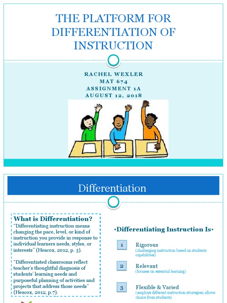 Differentiating Instruction Strategies | PDF | Differentiated ...