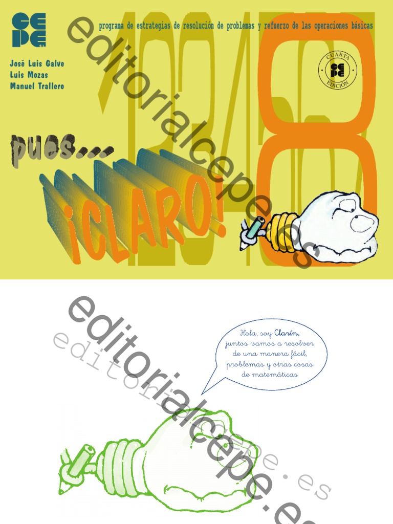 Pues Claro8 PDF | PDF | Ciencia cognitiva | Enseñanza de matemática