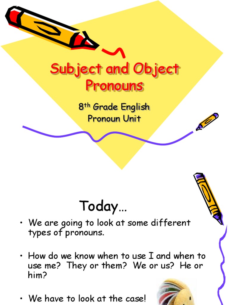 Pronoun Basics for 8th Graders | PDF
