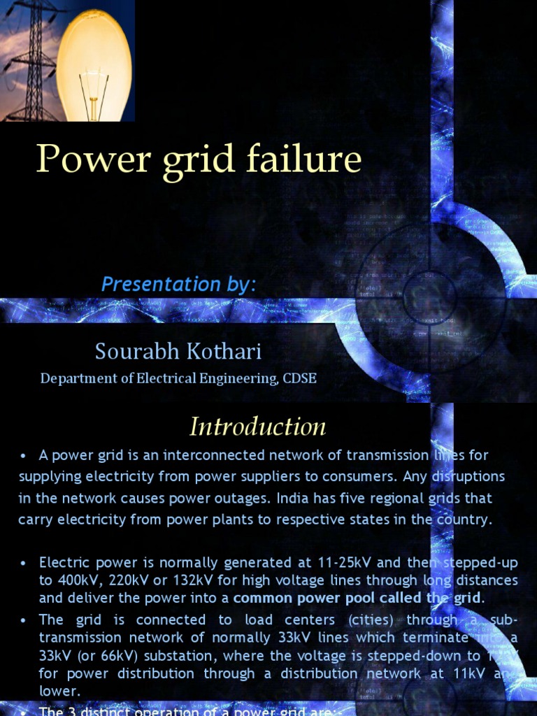 Power Grid Failure: Causes and Impact of 2012 India Blackout | PDF ...